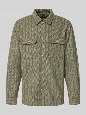 Scotch & Soda Relaxed Fit Hemdjacke mit Kentkragen und Brusttaschen