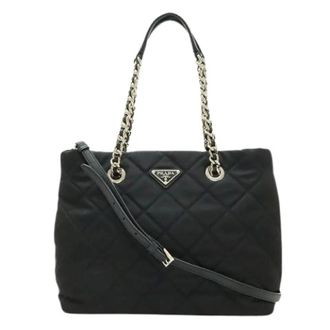 Prada Sac cabas en nylon Pre-owned - Femme - Pre-owned - Noir - Taille: ONE Size