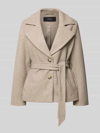 Vero Moda Regular Fit Webpelzmantel mit Bindeg&uuml;rtel Modell FORTUNEMAJA