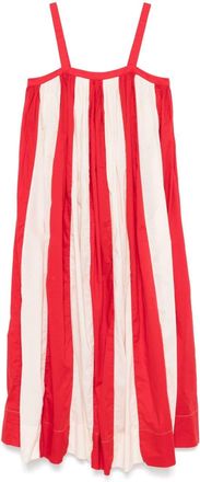 Bode Liberty Stripe Maxikleid - Nude