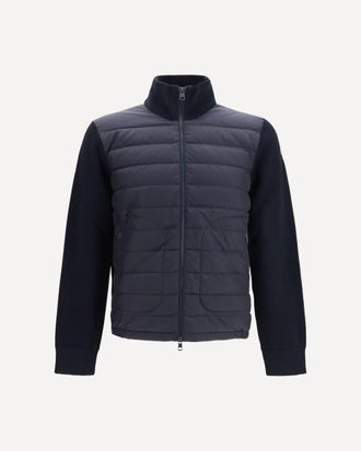 Moncler Cardigan with padded zip closure Male M