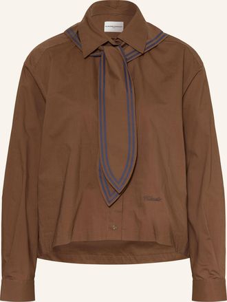 Claudie Pierlot Claudie Pierlot Hemdbluse Mit Abnehmbarem Tuch braun