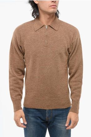 Altea Alpaca Blend Sweater with Polo Neck and Half Zip size Xxl