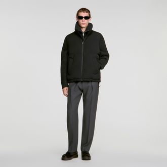 Sandro &Auml;rmellose Daunenjacke mit Zip