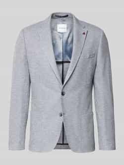 Roy Robson Slim Fit 2-Knopf-Sakko mit Reverskragen