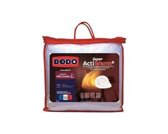 Dodo Couette Tres Chaude Super ACTIWARM - 450 g / m2-220 x 240 cm - Blanc