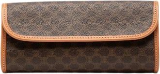 Celine Sac pochette Pre-owned en toile - Femme - Pre-owned - Brun - Taille: ONE Size