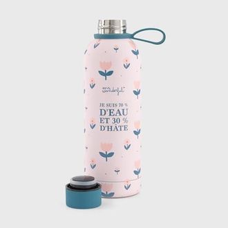 Mr. Wonderful Mr.Wonderful - Isolierflasche - Ich bin 70% Wasser und 30% Ruée - Geschenk zum Muttertag - Doppelschicht 304 Edelstahl Thermosflasche - Fassungsvermög
