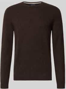Christian Berg Kaschmirpullover mit gerippten Abschl&uuml;ssen