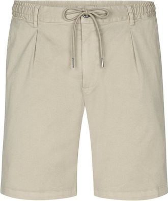 Profuomo Leichte Bermudashorts mit Stretch und Bundfalte in