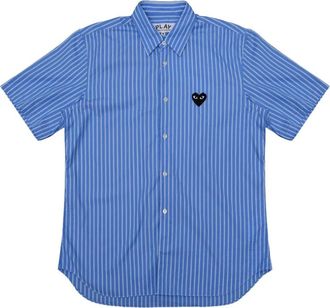 Comme Des Gar&ccedil;ons Homme, Chemises, Bleu, Taille: XL Chemise &agrave; Manches Courtes Ray&eacute;e