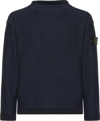 Stone Island Homme, Pulls, Bleu, Taille: L Tricot &agrave; col rond