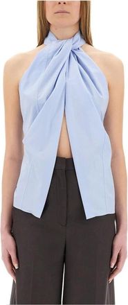 Stella McCartney Femme, Blouses et Chemises, Bleu, Taille: 36 FR Blouses