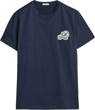 Moncler T-Shirt - - Tops - Herren - Blau - 2XL