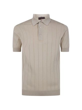 FILIPPO DE LAURENTIIS Rib Short Sleeves Polo Shirt