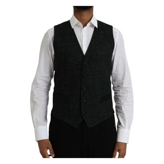 Dolce & Gabbana Einreihige Weste - - Suits - Herren - Schwarzk - M