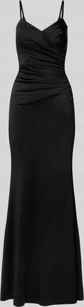 Troyden Collection Abendkleid mit seitlicher Raffung