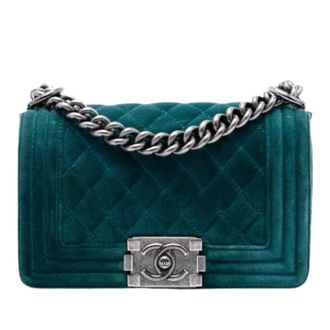 Chanel Sac bandouli&egrave;re Boy Flap Pre-owned - Femme - Pre-owned - Vert - Taille: ONE Size