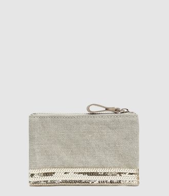 Vanessa Bruno Pochette Zipp&eacute;e Lin Sable