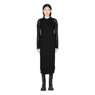 Max Mara Jumbo Strickkleid - - Dresses - Damen - Schwarzk - S