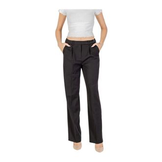Only Only, Femme, Pantalons, Noir, Taille: 40 FR L32 Pantalon avec poches zipp&eacute;es et boutonn&eacute;es sur le devant