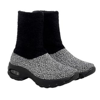 Holibanna Bottes DHiver -Hautes pour Femmes Gris 39 Bottes de Neige Chaudes et Confortables Doublure en Fourrure Semelle Antid&eacute;rapante Chaussures DExt&eacute;rieur pou