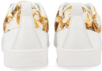 Versace Jeans Couture Woven Weave Motif Sneakers - White