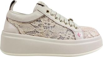 Gio+ Femme, Chaussures, Beige, Taille: 38 EU Oliva Baskets Pizzo