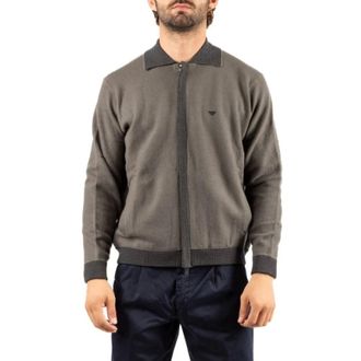 Emporio Armani Herren, Strickwaren, Gr&uuml;n, SGr&ouml;&szlig;e