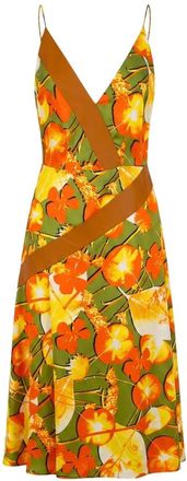 Trussardi Floral Print Dress - - Dresses - Damen - Mehrfarbig - S