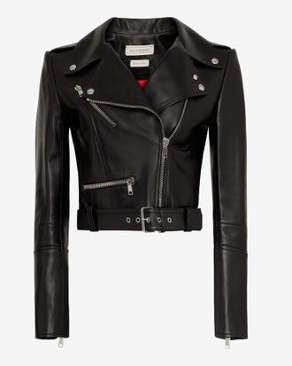 Alexander McQueen Kurze Bikerjacke - Item 668451Q5AJF1000