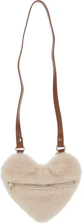 Chlo&eacute; Girls Crossbody Bag Beige Tech Fabric Polyester Shoulder