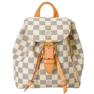 Louis Vuitton Pre-owned Sac &agrave; dos Damier Azur - Femme - Pre-owned - Beige - Taille: ONE Size