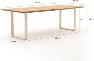 Apple Bee Condor Gartentisch 240x95x75 cm