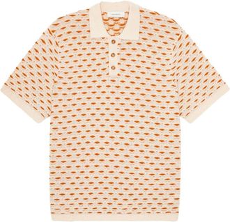 Les Deux Homme, Tops, Beige, Taille: L Esmay Shell Knit Polo