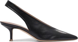 Lella Baldi Hohe Schuhe - Pointed Toe Slingback Heeled Shoes - Gr. 36,5 (EU) - in Schwarz - f&uuml;r Damen