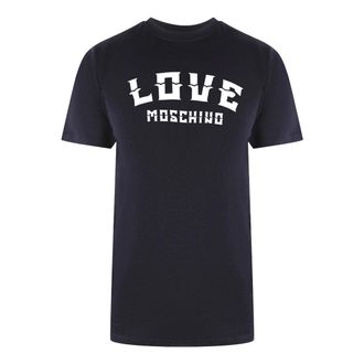 Love Moschino T-Shirt f&uuml;r Herren, Logo (Dunkles Marineblau)