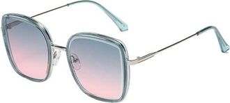 Generic Lunettes De Soleil UV400 &Agrave; Monture Carr&eacute;e En M&eacute;tal, Grande Taille, For Hommes Et Femmes, Id&eacute;ales For Les F&ecirc;tes, Les S&eacute;ances Photo Et Les Trajets Quoti