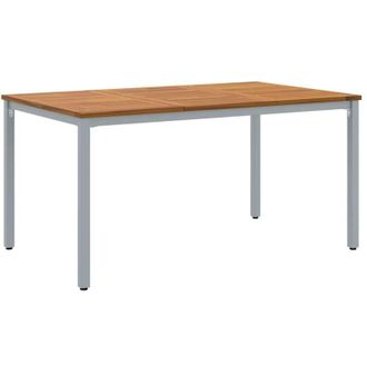 vidaXL Gartentisch 150x90x75 cm Massivholz Akazie und Metall vidaXL110017