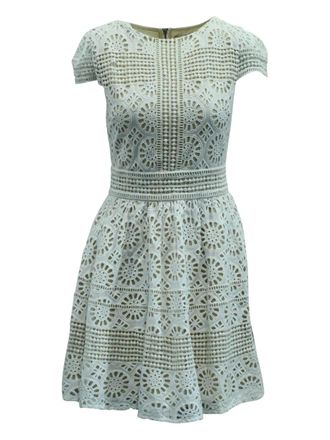 Alice & Olivia Spitzenkleid mit &Ouml;sen - Wei&szlig;