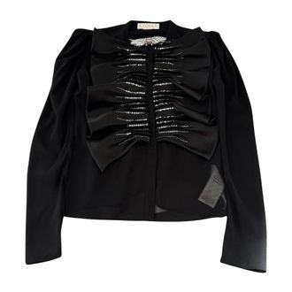 Genny Folds Strass Shirt - - Blouses & Shirts - Damen - Schwarzk - XS