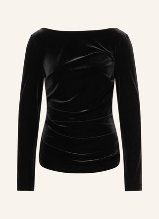 Talbot Runhof Talbot Runhof Longsleeve Aus Samt schwarz