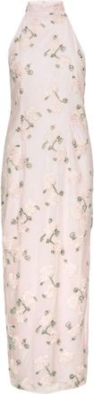 Rotate Rotate Birger Christensen, Femme, Robes, Rose, Taille: 42 FR Flower Beads Maxi Dress