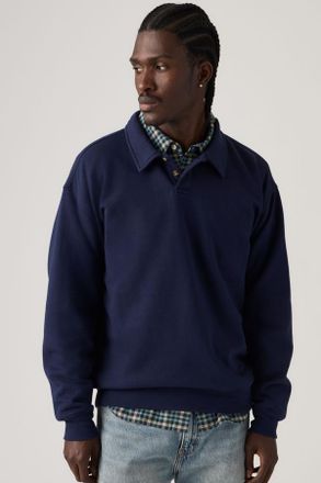 Levi's Leo Rugby Sweatshirt - Homme - Bleu / Navy Blazer - S