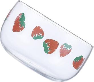 Garneck Bol Verre D&eacute;coratif pour Salade Et Dessert R&eacute;sistant Au Froid Chaleur Bol Maison &Eacute;l&eacute;gant pour Fruits Et Snacks