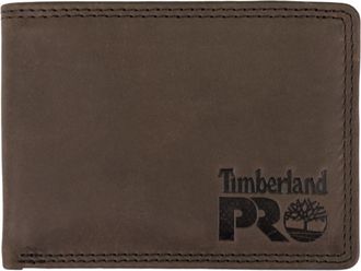 Timberland Herren Schlanke RFID Leder mit Sichtfenster auf der R&uuml;ckseite Geldb&ouml;rse, Dunkelbraun/Pullman, Einheitsgr&ouml;&szlig;e