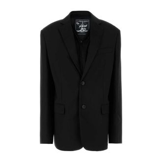 Y / Project Oversize Schwarzer Jersey-Blazer - - Jackets - Damen - Schwarzk - S