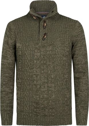 Petrol Industries Pullover mit Rippenstrick Hamilton Gr&uuml;n XL