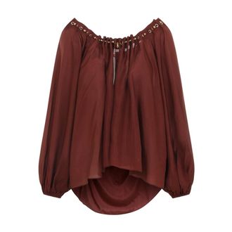 Zimmermann Blouse Aster - Femme - Blouses et Chemises - Rouge - Taille: 40 FR