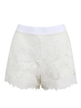 Fleur du Mal Shorts mit Blumen-Motiv - Weiß
